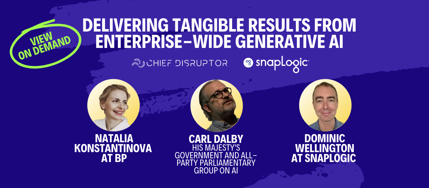 Delivering Tangible Results from Enterprise Wide GenAI Webinar Access